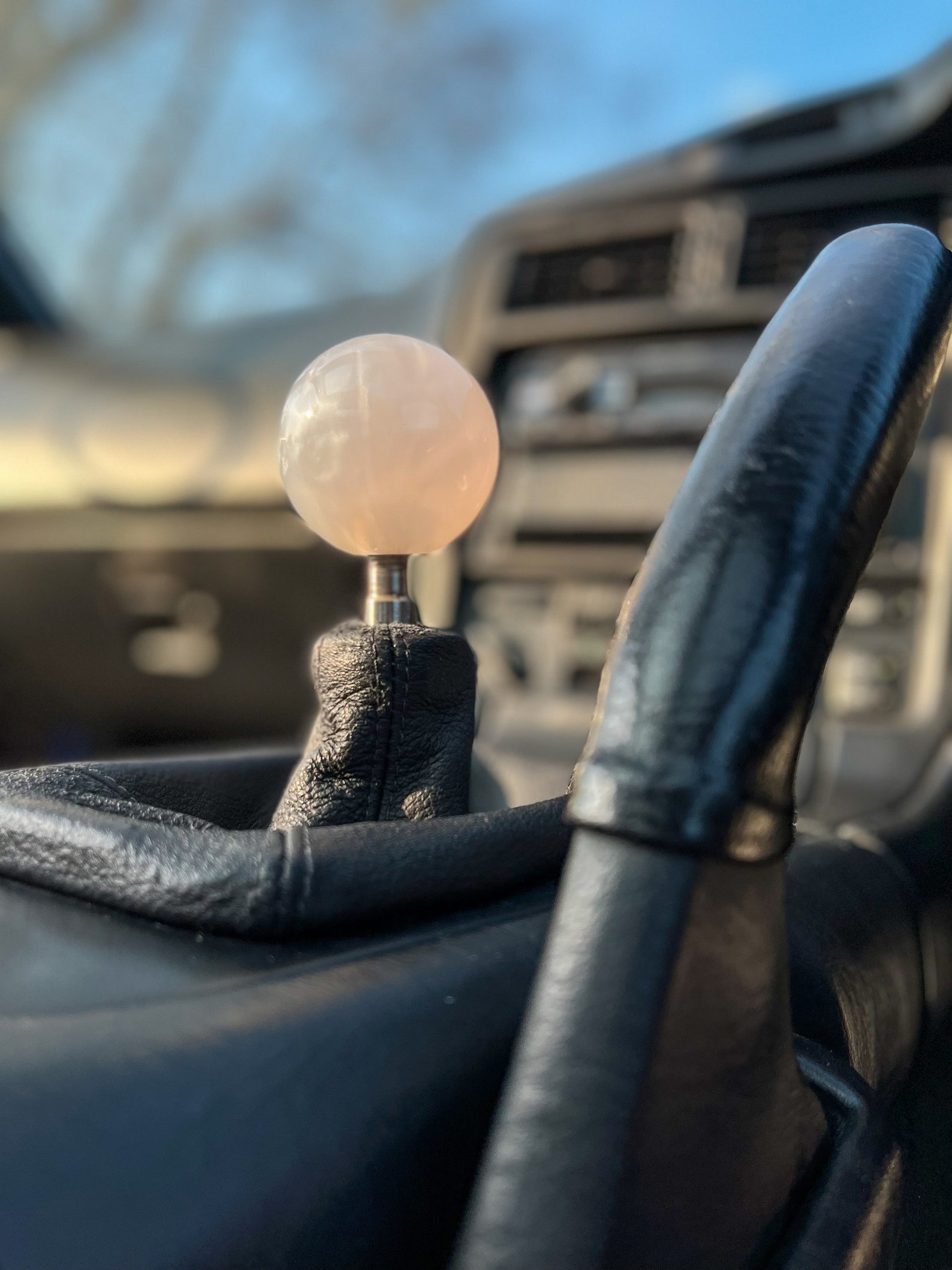 Pearl Marble Shift Knob – Round Gear Knob for JDM, Racing & Drift Cars ...