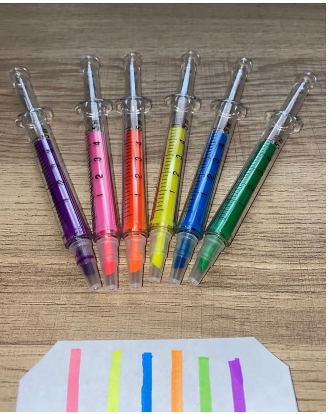 Syringe Highlighters (pack of 6) - Etsy