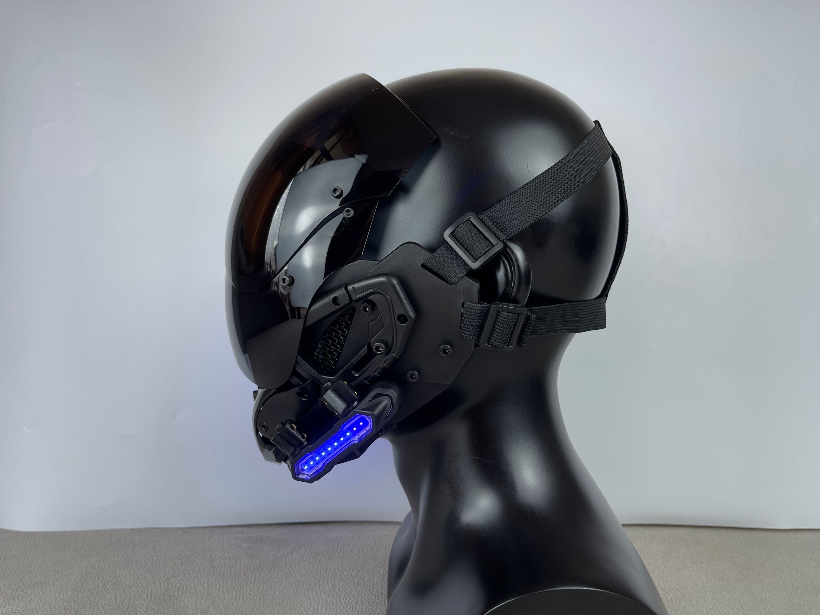 Cyberpunk mask Led mask birthday present cosplay Model props | Etsy