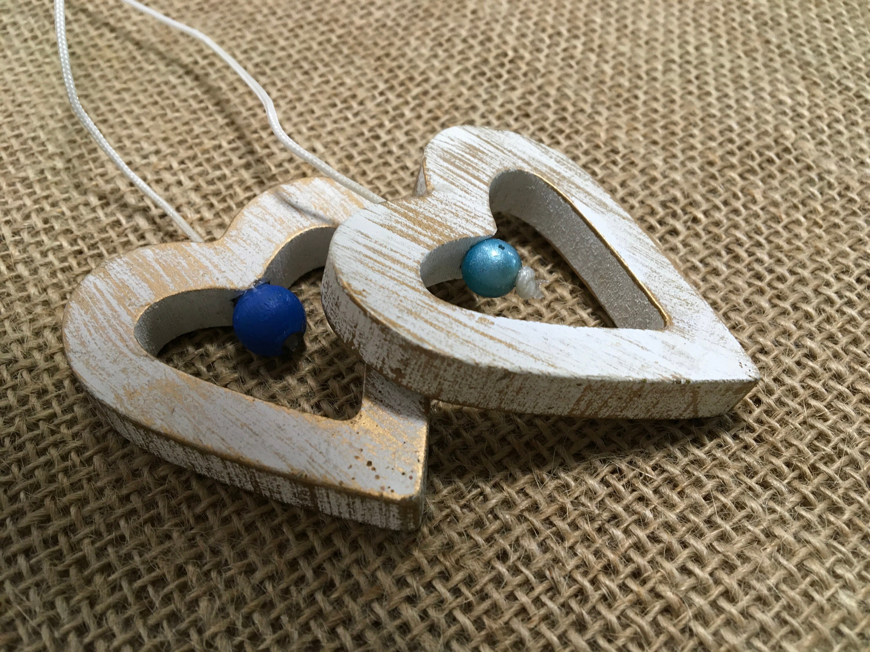 Wooden Heart Light Pull. Handmade Shabby Chic Heart Light Pull With ...