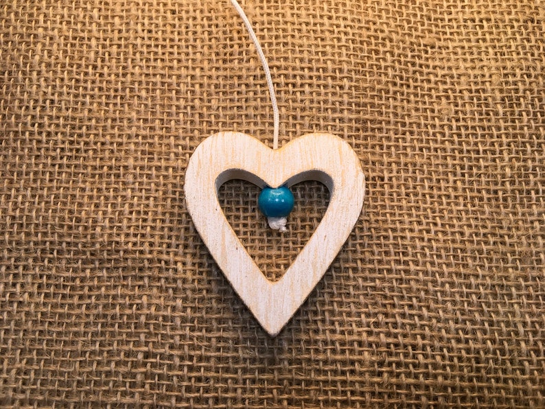 Wooden Heart Light Pull. Handmade Shabby Chic Heart Light Pull With ...