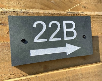 Arrow Number Sign - Etsy