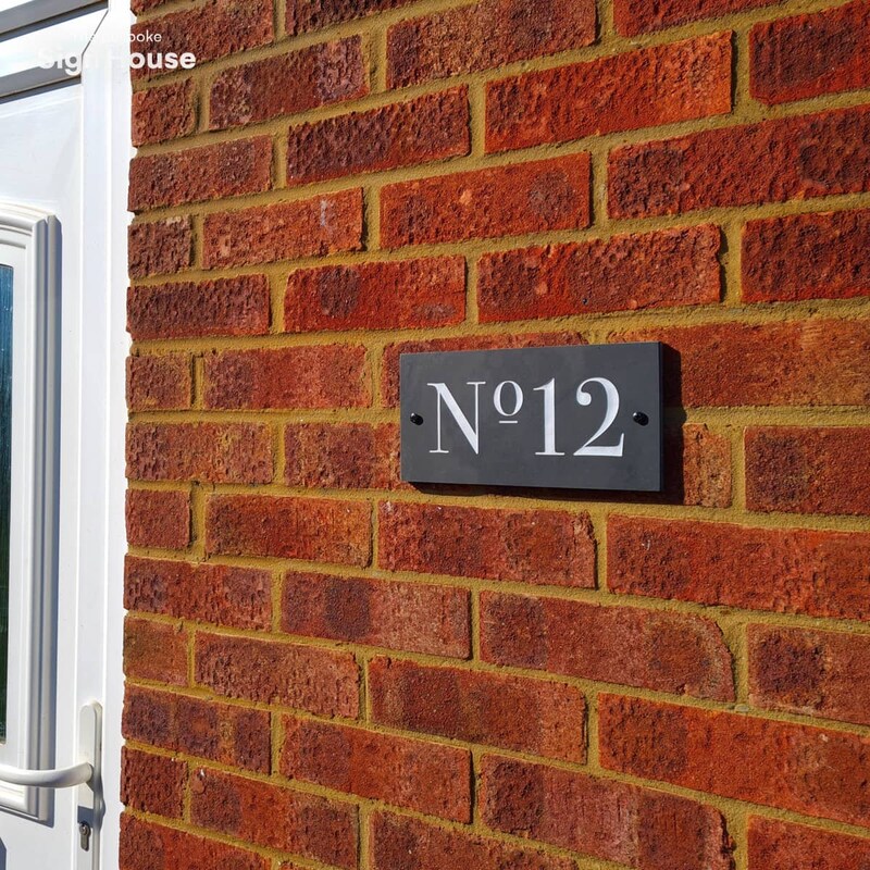 Painted House Number - Etsy