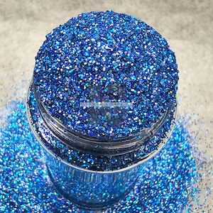 WATERFALL - Fine Blue Glitters | Holographic Blue Glitter | Royal Blue ...