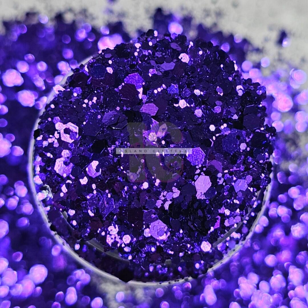 PURPLE PEOPLE EATER Purple Glitters Chunky Purple Glitters Halloween ...