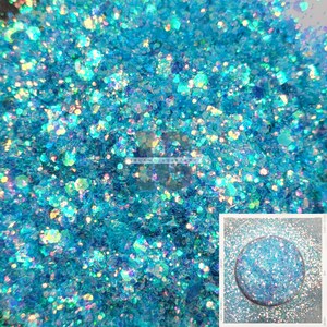 CHRYSANTHEMUM - Chunky Blue Glitters | Chunky Green Glitters | Chunky Teal Glitters | Green Opal ...