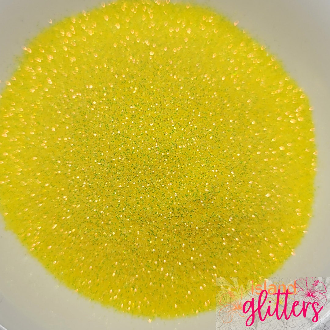 MELLOW YELLOW Fine Yellow Glitter Iridescent Yellow - Etsy