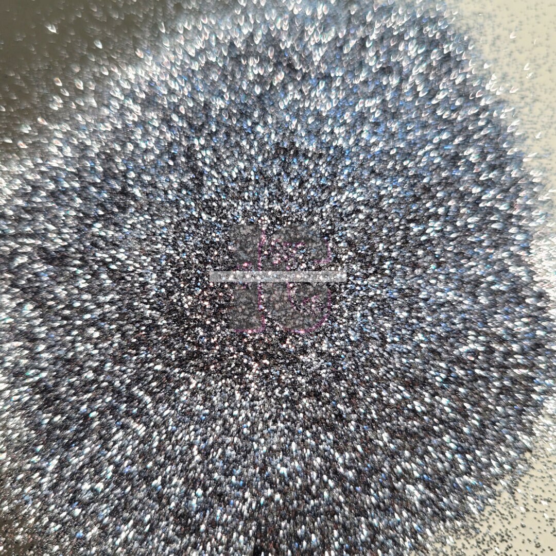 BLUE STEEL Silber Glitzert Ultrafeine metallische Glitzer Ultrafeine ...