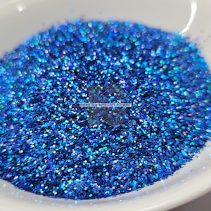 WATERFALL - Fine Blue Glitters | Holographic Blue Glitter | Royal Blue ...