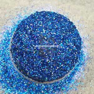 WATERFALL - Fine Blue Glitters | Holographic Blue Glitter | Royal Blue ...