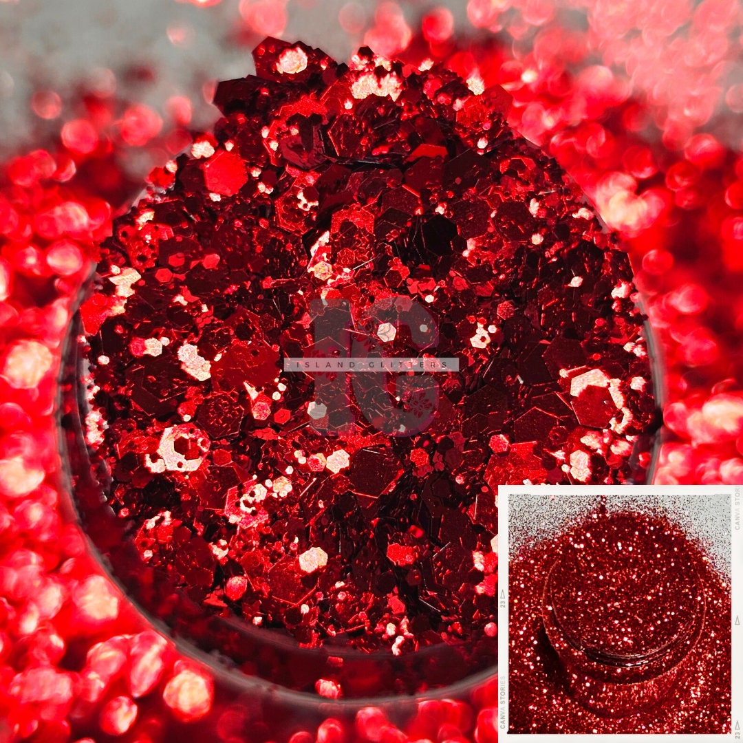 BAD BLOOD - Chunky Red Glitters | Christmas Glitters | Chunky Glitter ...