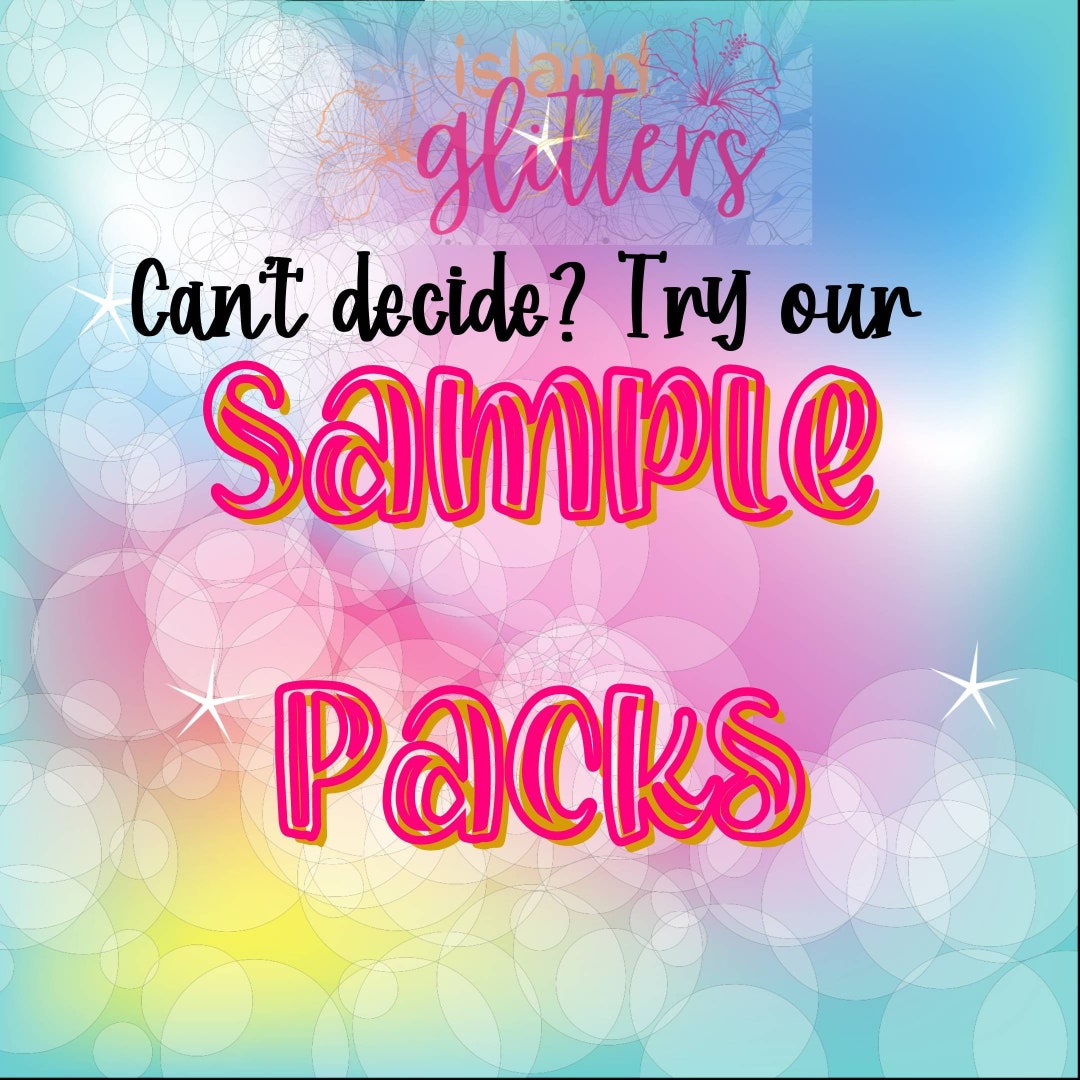 SAMPLE PACKS Mini Packs Glitter Samples Glitter Packs Opal Iridescent ...