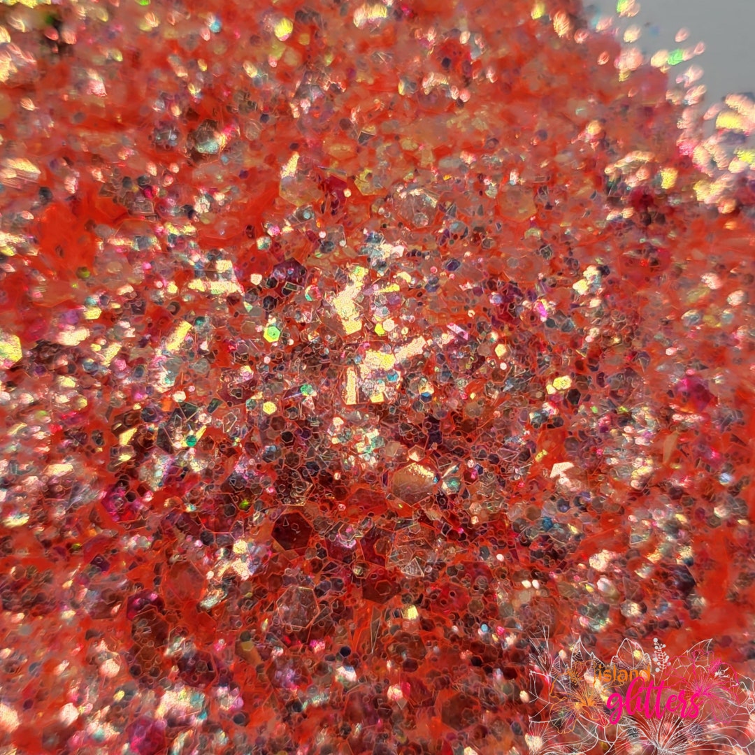 LION'S TAIL Chunky Orange Opal Glitter Chunky - Etsy