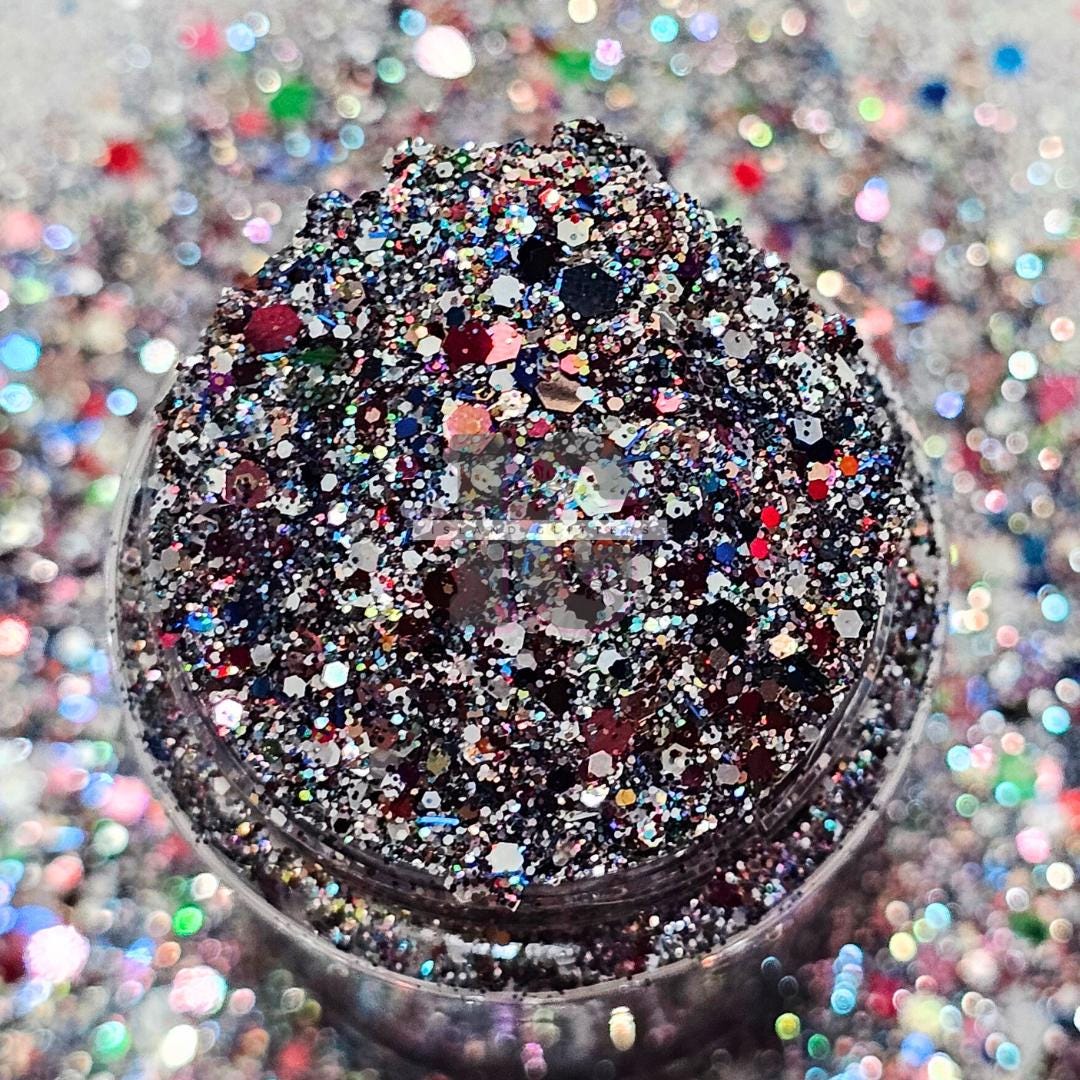 BANGER - Red White Blue Silver Glitters | Silver Glitters | Chunky ...