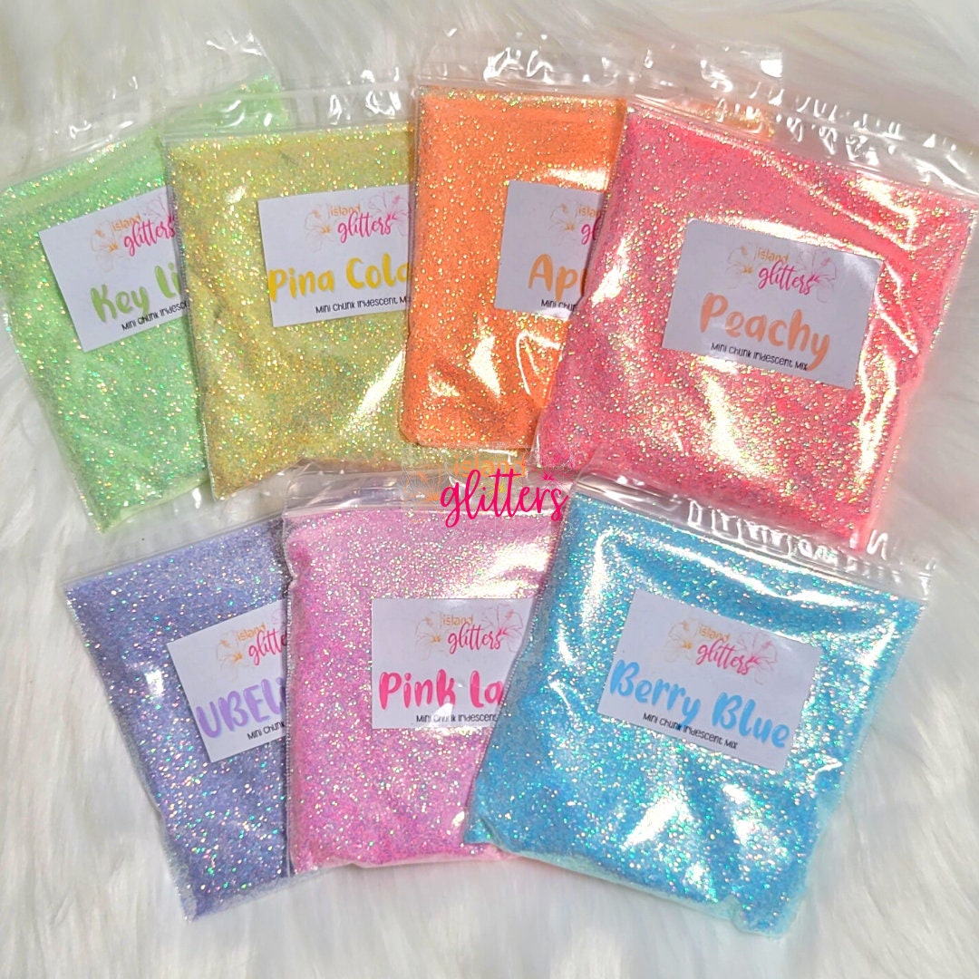 SLUSH BUNDLE Pastel Iridescent Glitters Pastel Opal Glitters Pastel ...