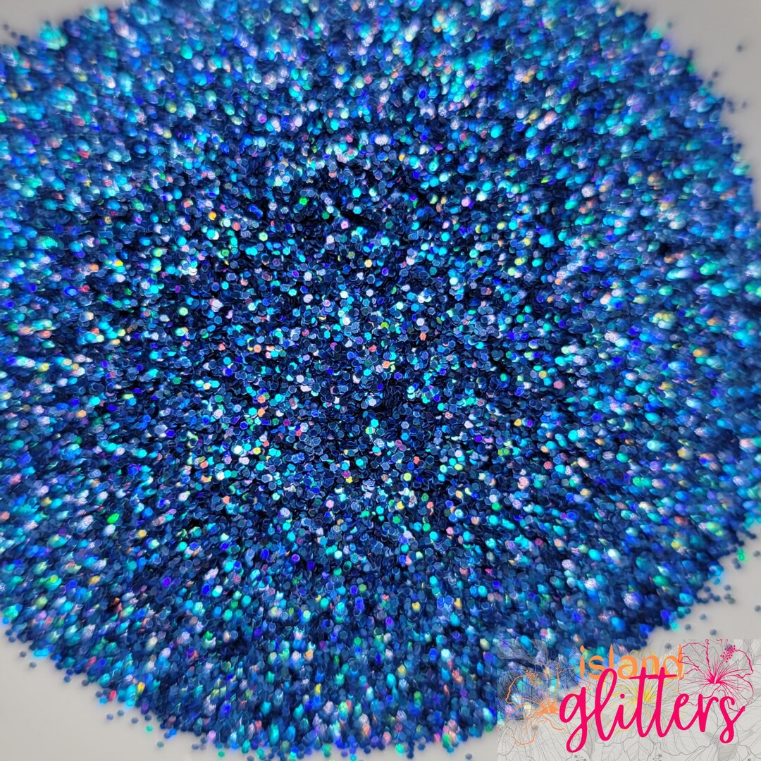 WATERFALL Fine Blue Glitters Holographic Blue Glitter - Etsy