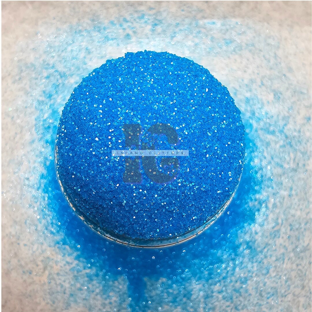 MAUI - Fine Blue Glitter | Matte Blue Glitter | Fluorescent Blue ...