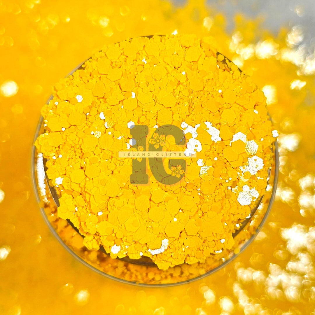 RISE N SHINE - Yellow Glitters | Chunky Yellow Glitters | Chunky ...
