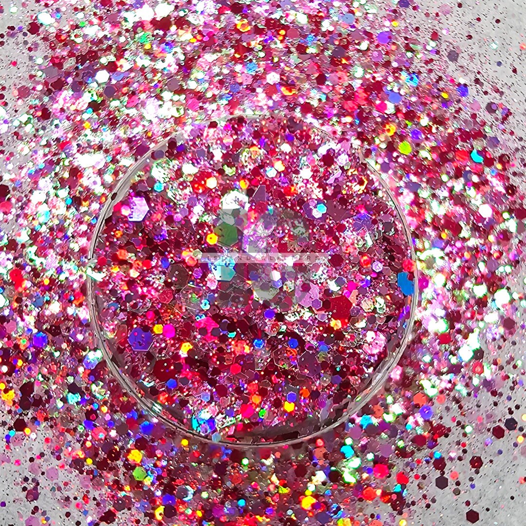 HOT MESS -chunky Red and Pink Glitter Mix | Chunky Vday Glitters ...