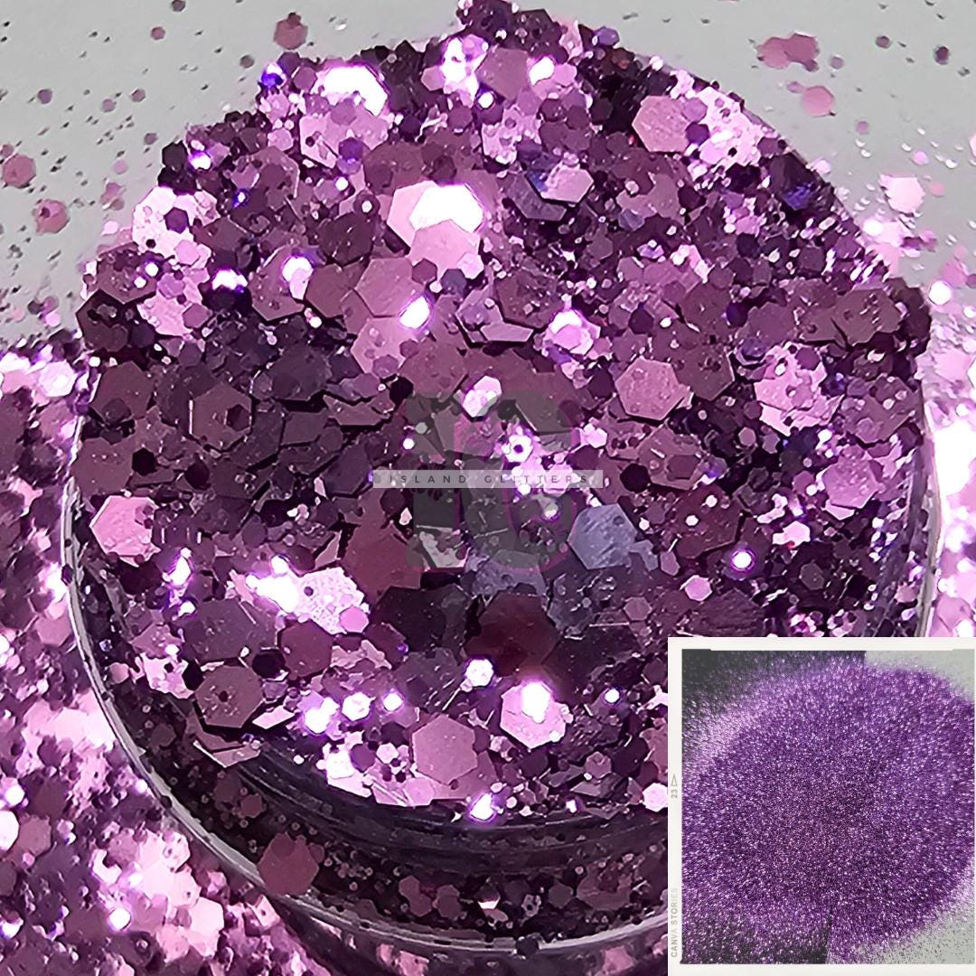 FRISCHER LILA - Metallic Lila Glitzer | Helles Lila glänzt | Flieder ...