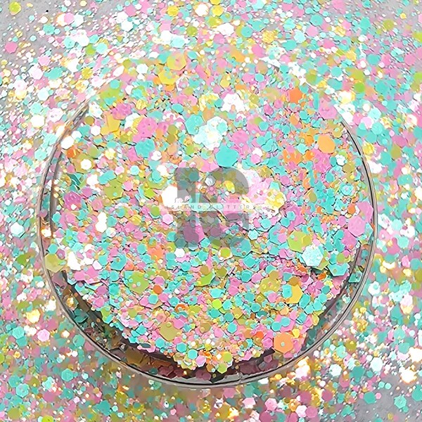 Pastel Glitter - Etsy
