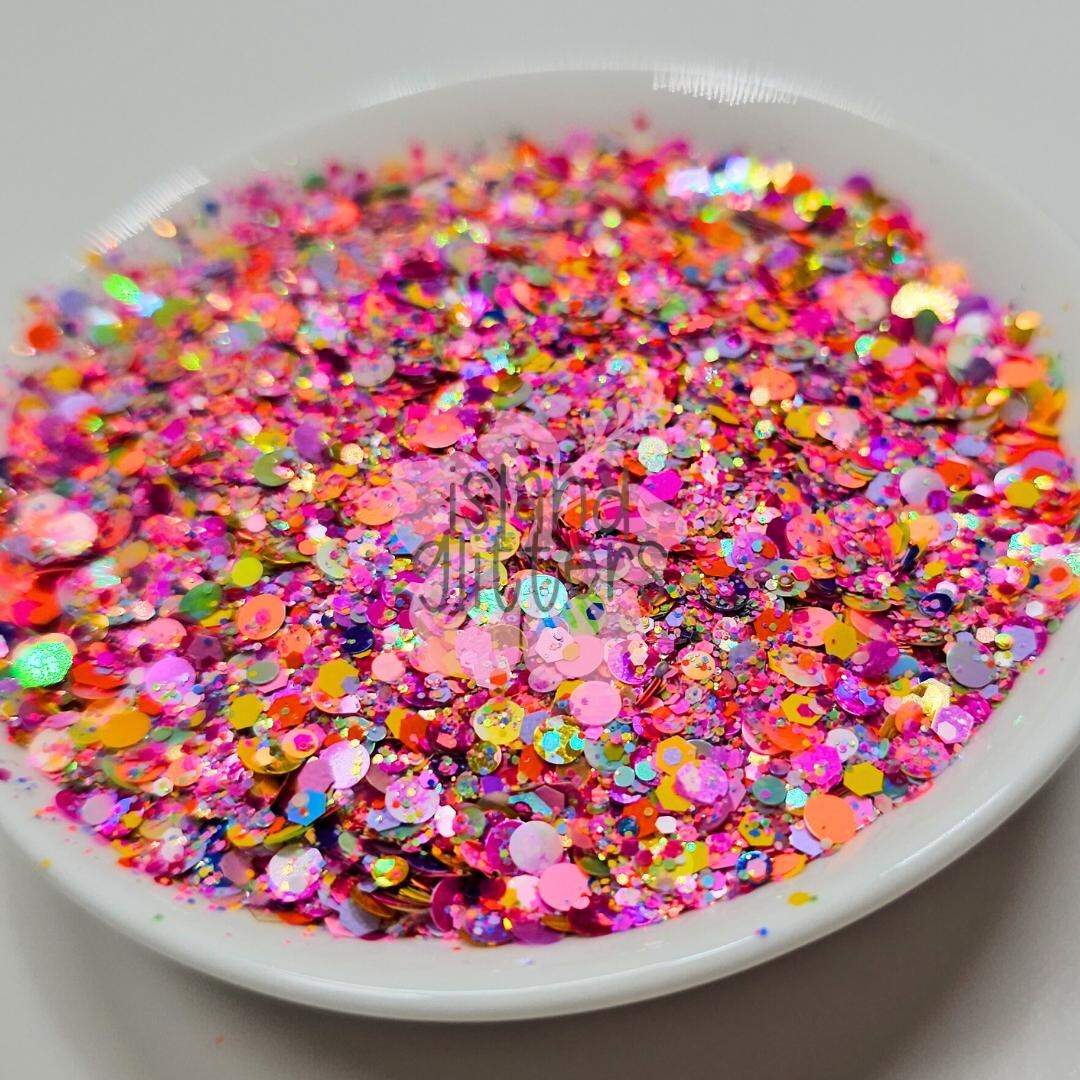 SOLAR FLARE - Chunky Neon Glitters | Chunky Orange Glitters | Chunky ...