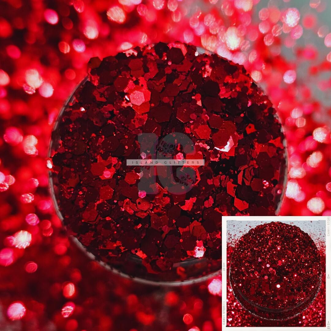HOT, DANG! - Very Red Glitters | Fine Red Glitters | True Red Glitters ...