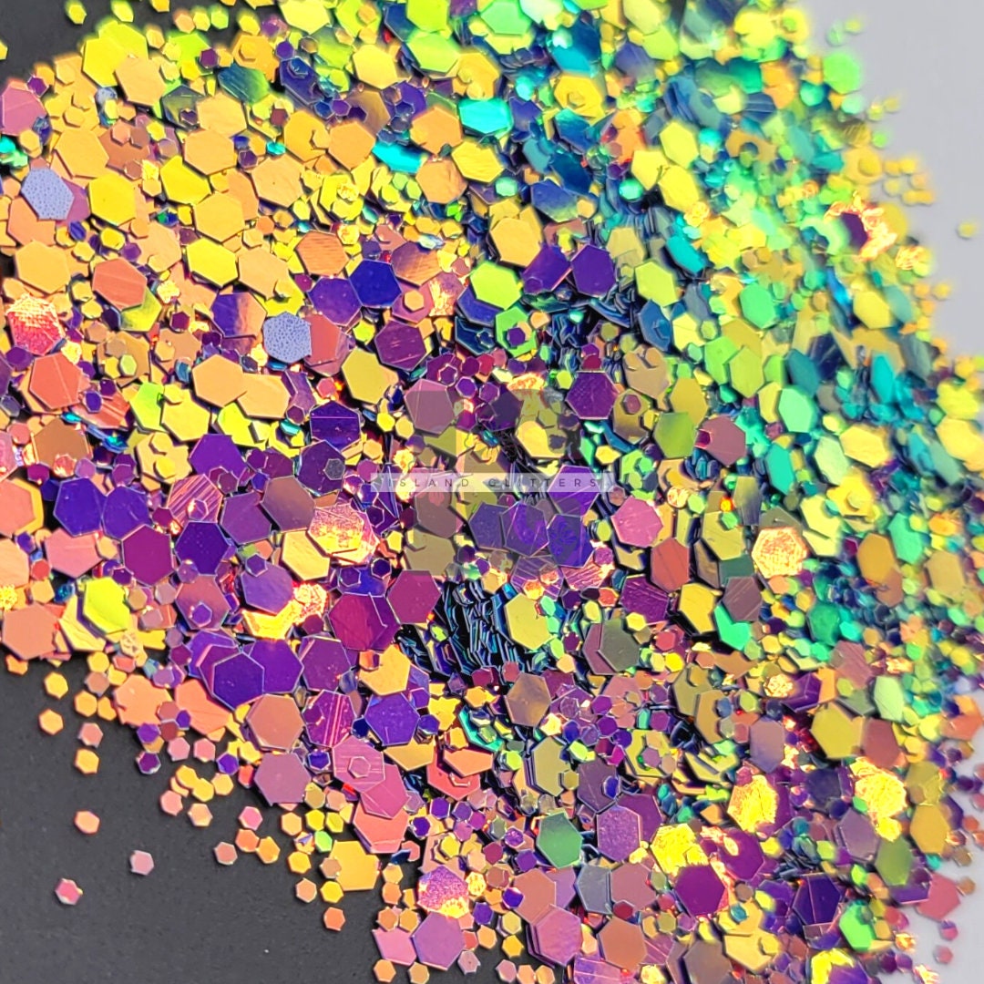 ISLAND SUNSET - Sunset Glitter Mix | Chameleon Glitters | Chunky ...