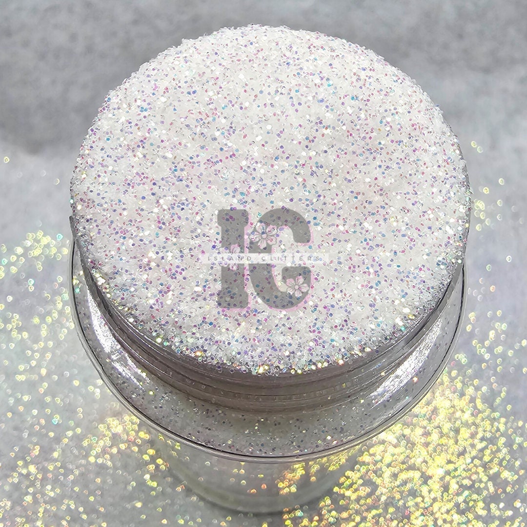 FIREFLY - Fine White Glitter | Fine White Iridescent Glitter | White ...