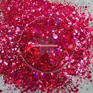 SWEET REVENGE - Dark Pinkish Red Glitters | Reddish Pink Glitters ...