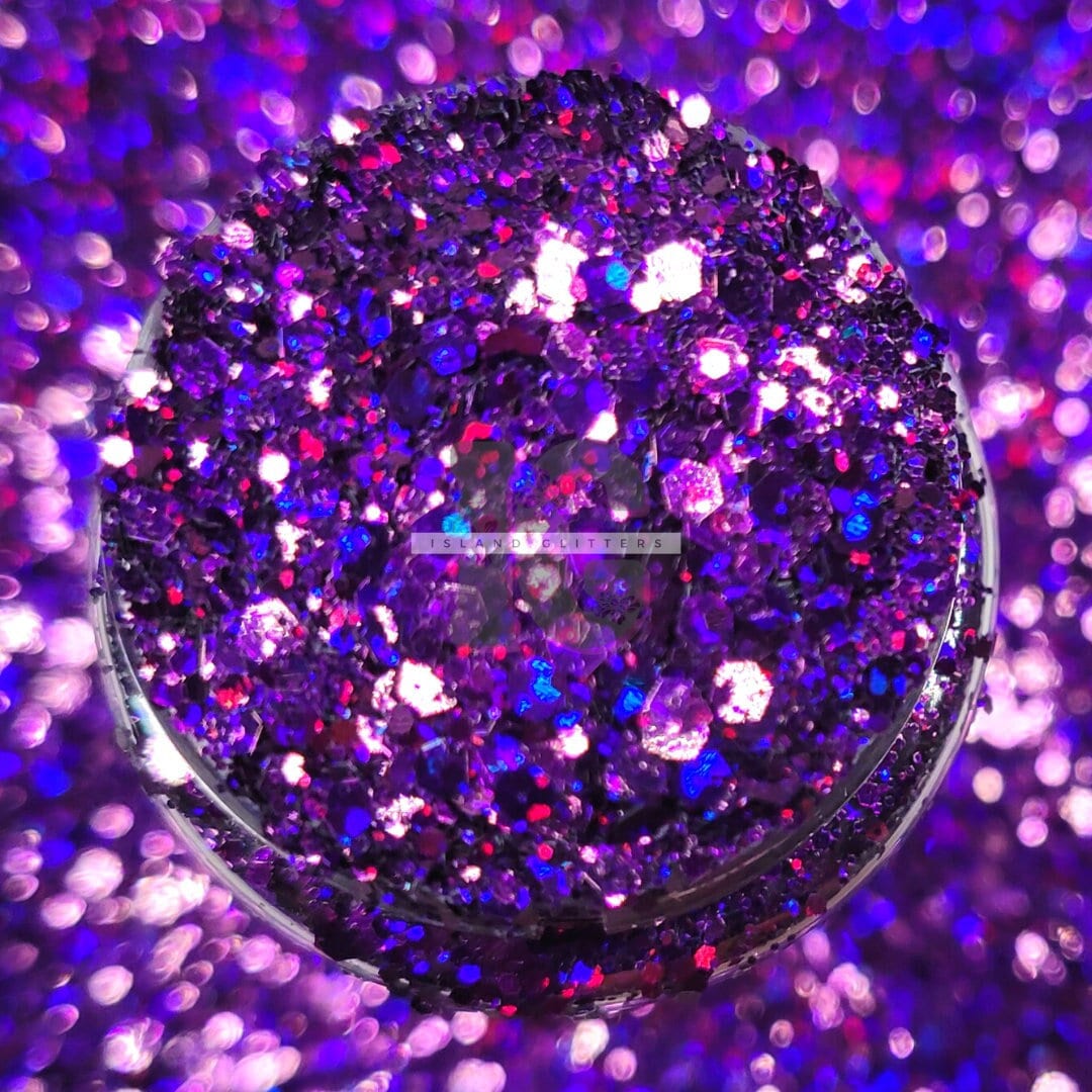 TWILIGHT - Dark Purple Holographic Glitter | Chunky Purple Holographic ...