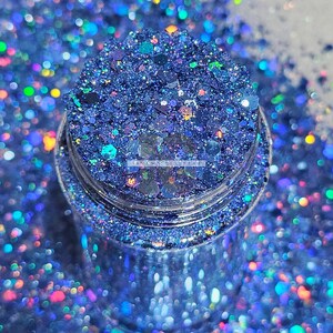 WATERFALL - Fine Blue Glitters | Holographic Blue Glitter | Royal Blue ...