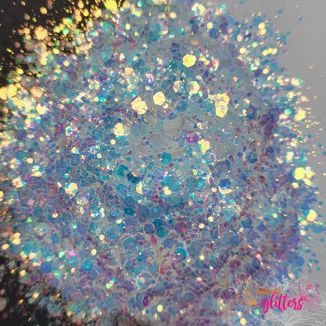 POLAR ICE Chunky Glitters for Tumblers Chunky White Opal - Etsy