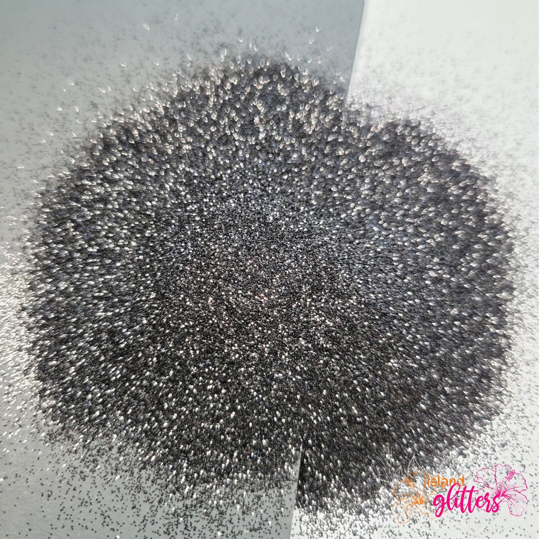 LEAD Fine Metallic Black Glitter Pure Black Glitter - Etsy