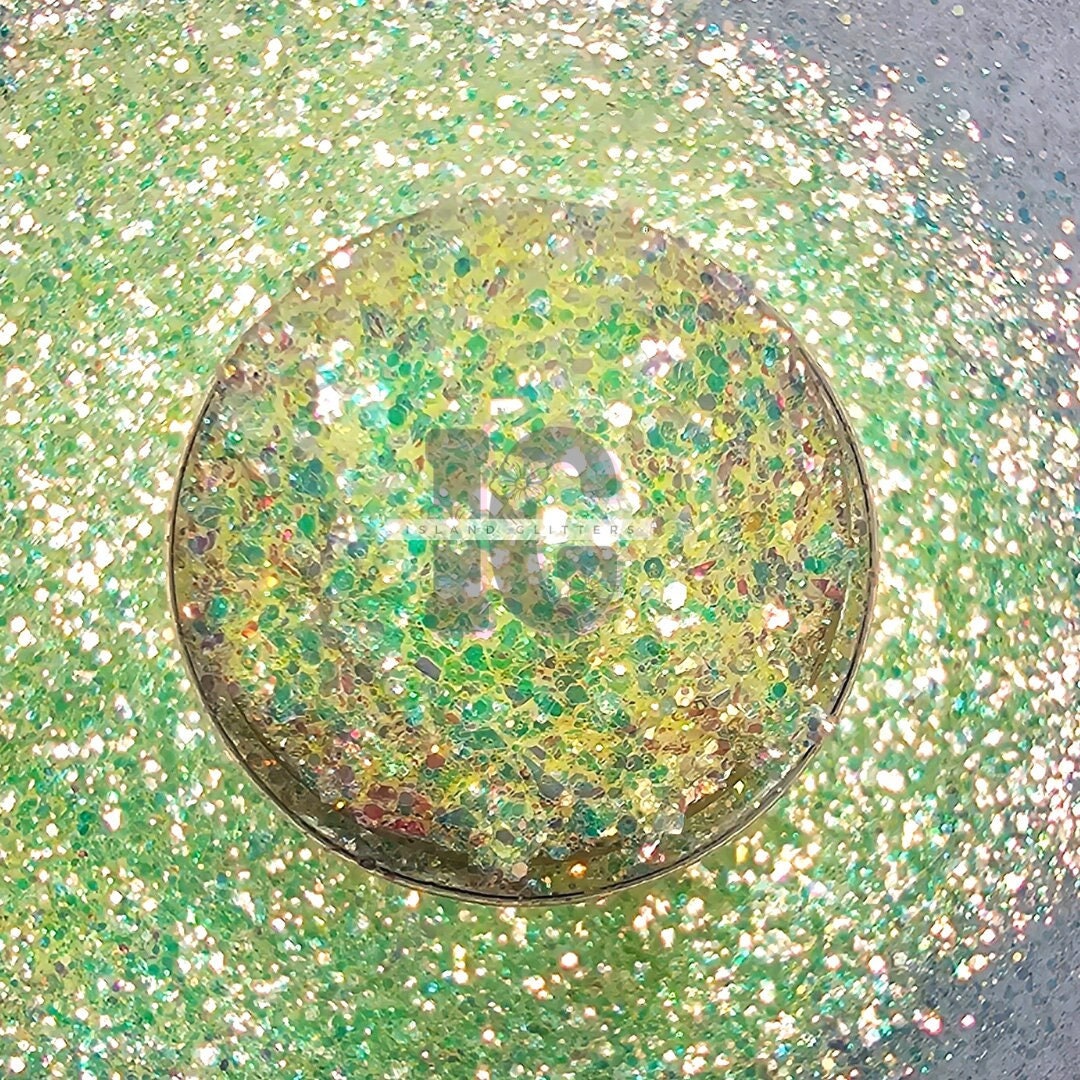 LILY MINI Pastel Yellow Glitter Yellow Glitters Yellow Opal Glitter ...