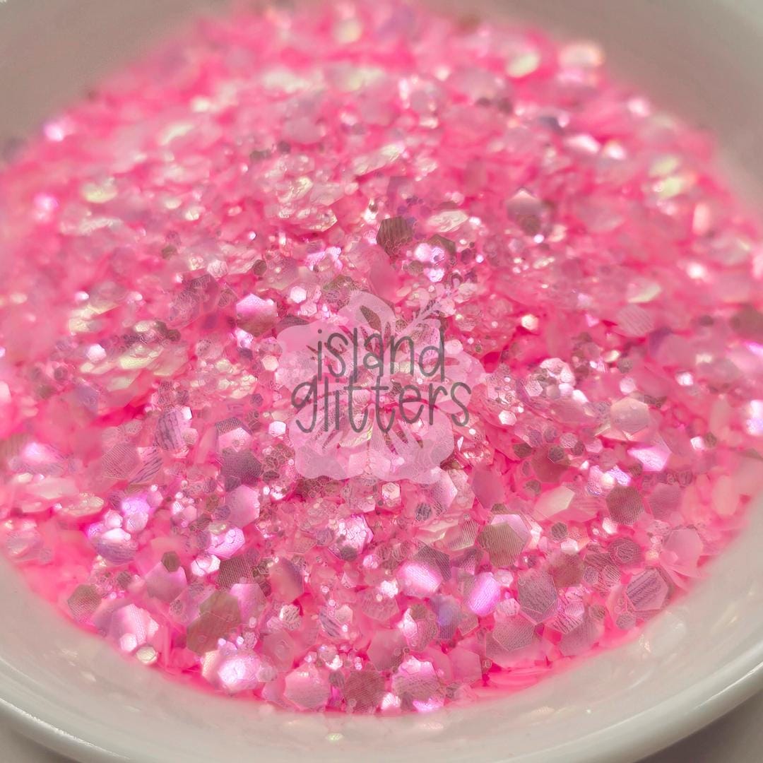 PRETTY IN PINK - Chunky Pink Glitters | Pastel Pink Glitters | Pink ...