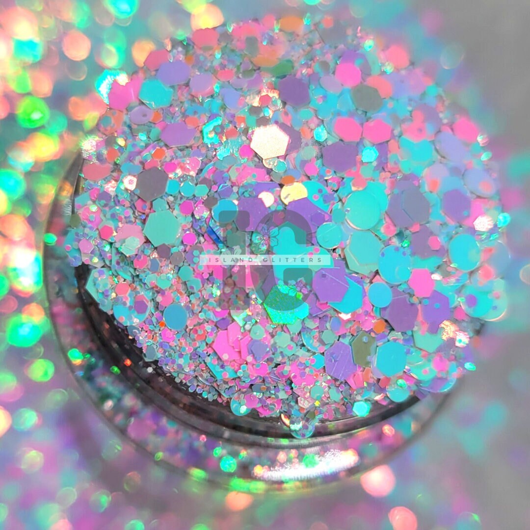 ICING ON TOP - Pastel Glitter Mix | Spring Glitters | Pastel Blue ...