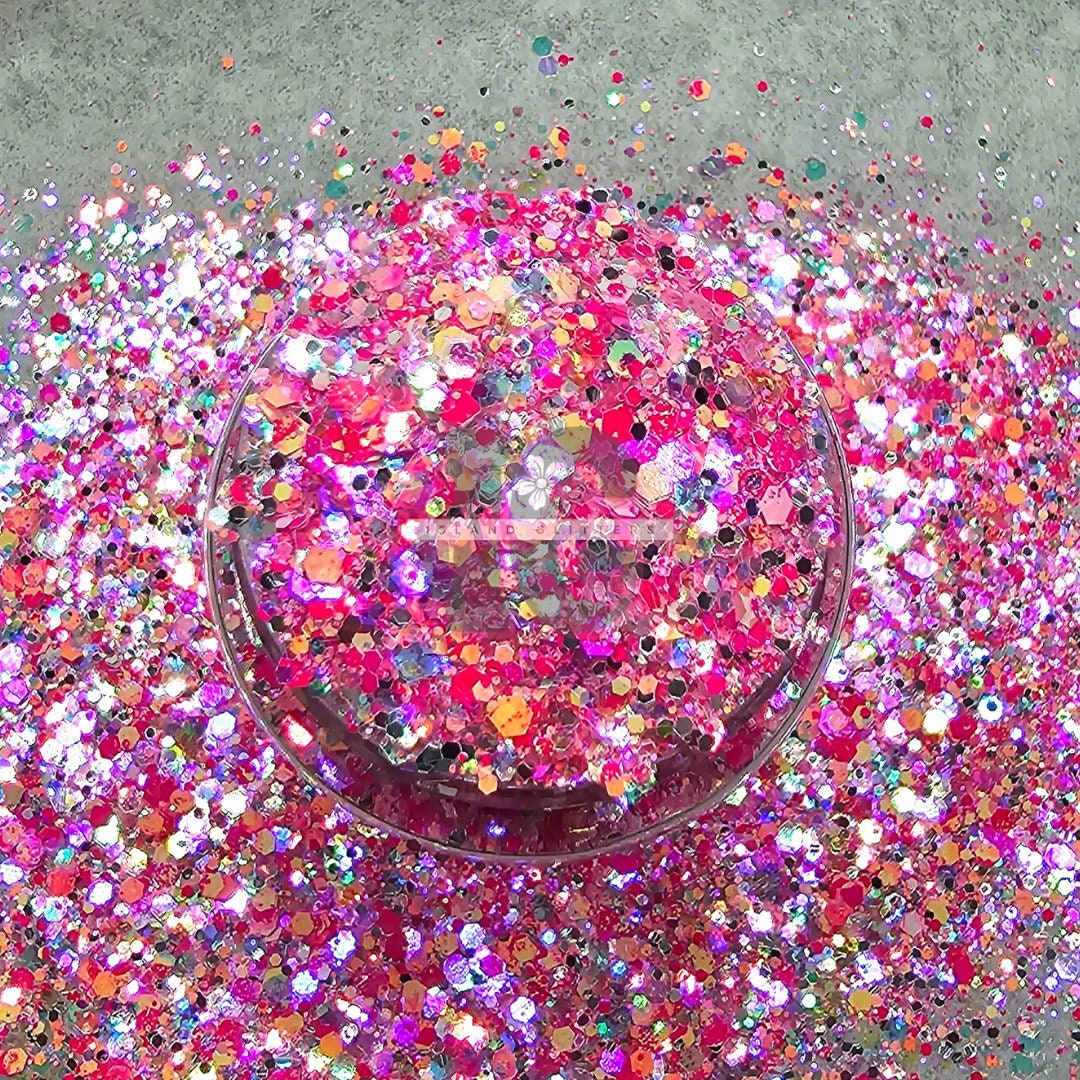 GIRLS NIGHT OUT - Chunky Pink Glitter Mix | Chunky Vday Glitter Mix ...