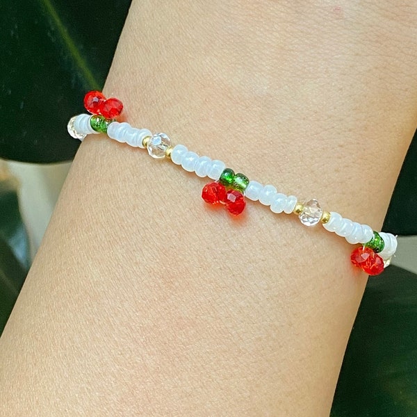 Cherry Bracelet - Etsy