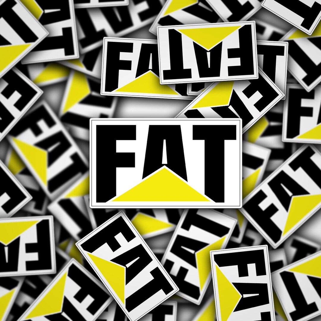 FAT CAT Hardhat Sticker- Construction Stickers, Laptop Stickers ...
