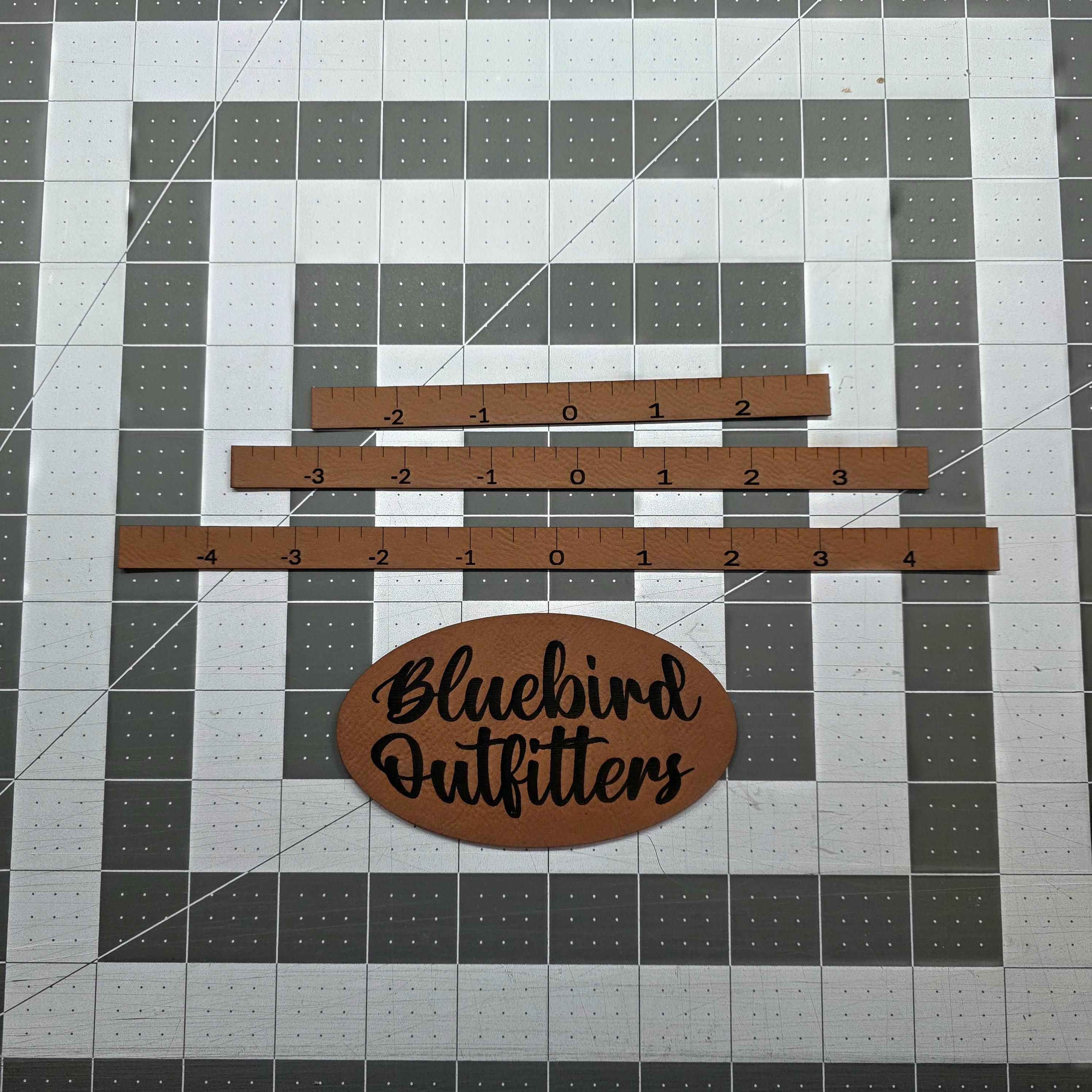 Hat Patch Ruler, SVG Digital File, 3 Sizes, Hat Ruler JIG for Leather Patch Hats, Leatherette ...