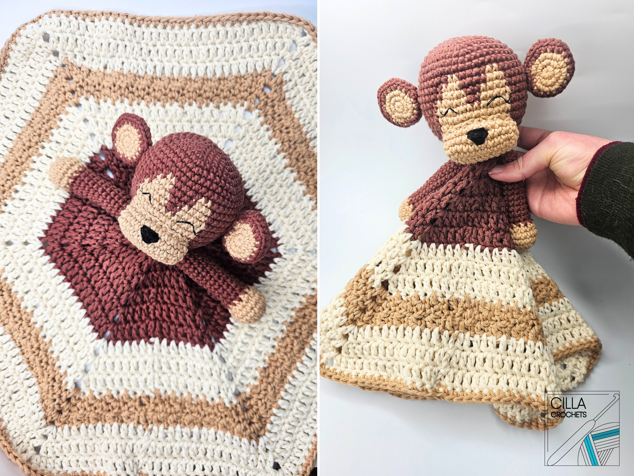 Monkey Lovey Crochet Pattern, Millie the Monkey Lovey PDF Crochet Pattern, Amigurumi Baby ...
