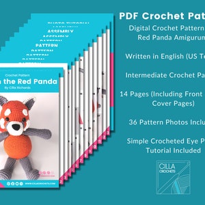 Ruben the Red Panda Crochet Pattern | PDF Crochet Pattern | Red Panda ...