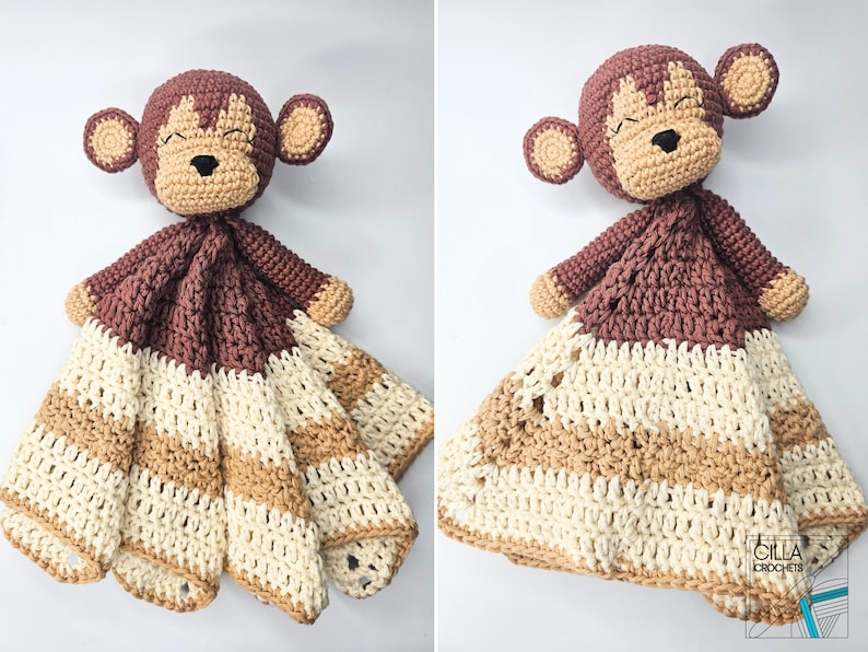 Monkey Lovey Crochet Pattern, Millie the Monkey Lovey PDF Crochet ...