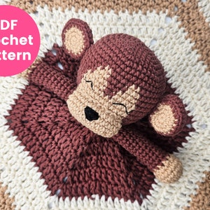 Monkey Lovey Crochet Pattern, Millie the Monkey Lovey PDF Crochet ...