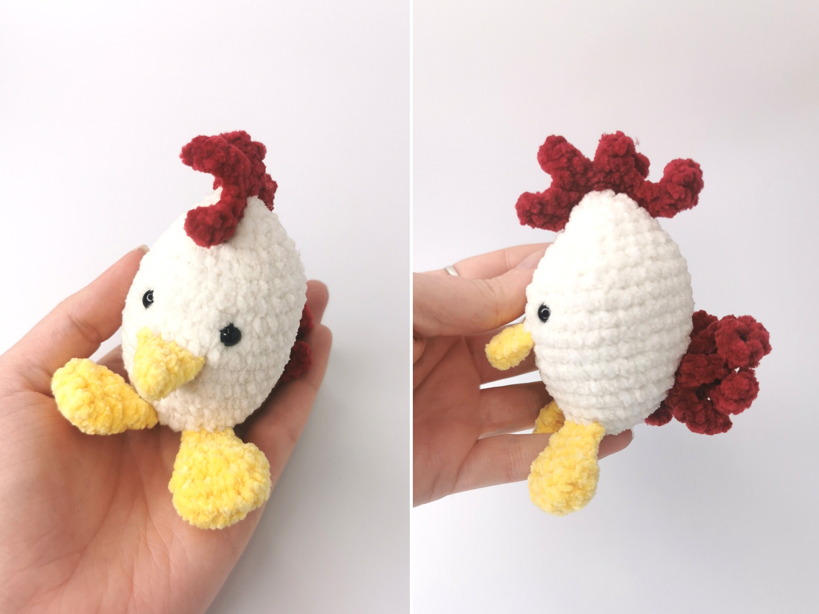 Hen Crochet Pattern PDF | Easy Chicken Amigurumi Pattern | Farm Animal ...