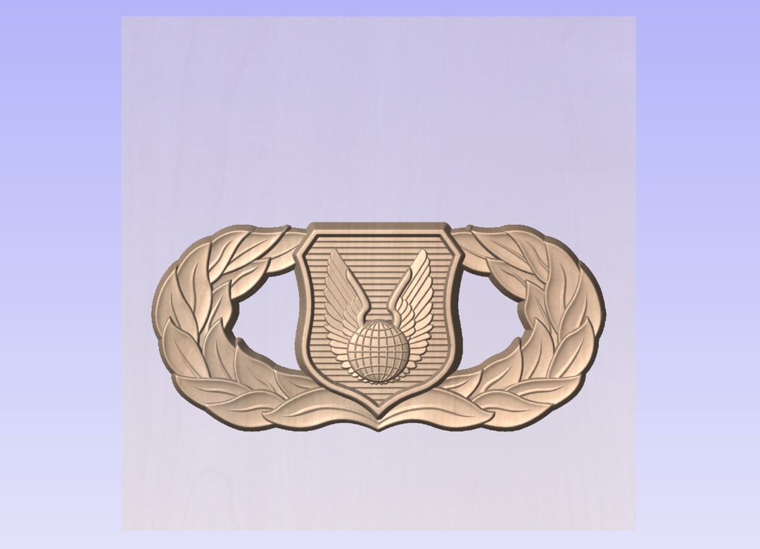 USAF Basic Operations Support Badge 3D Model - Etsy