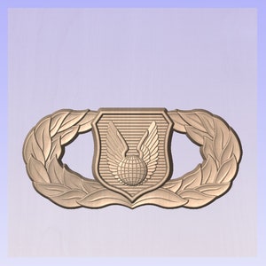 USAF Basic Operations Support Badge 3D Model - Etsy