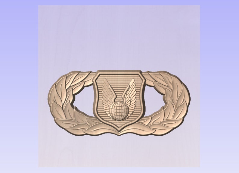 USAF Basic Operations Support Badge 3D Model - Etsy