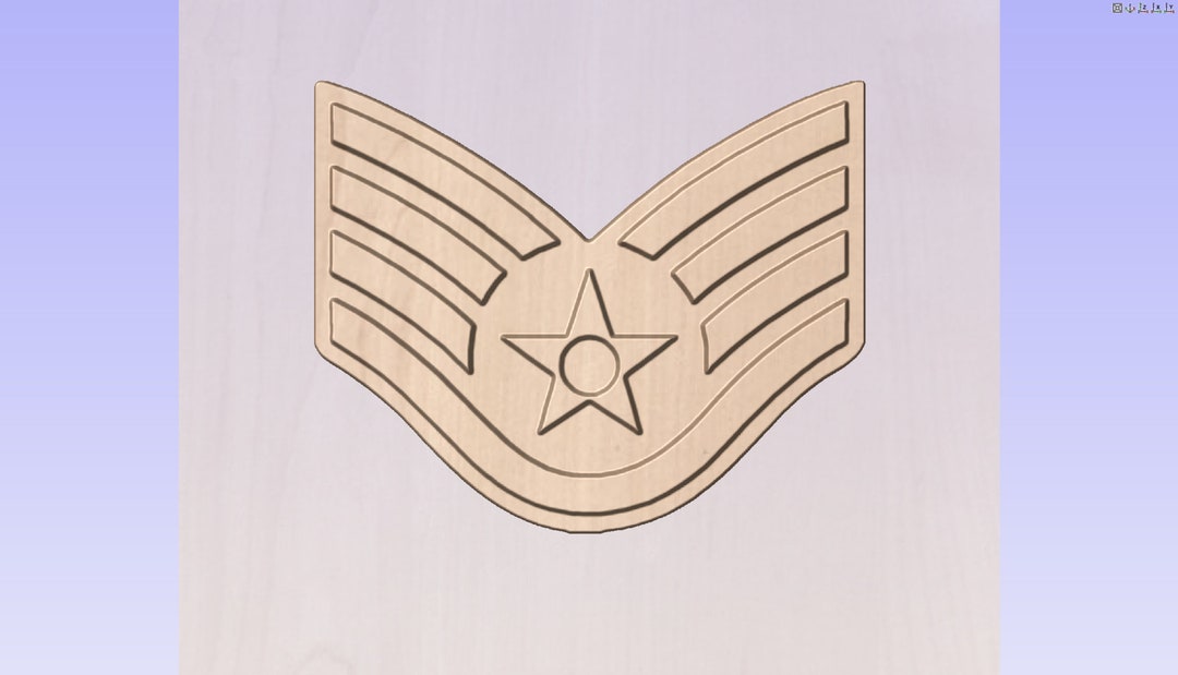 USAF Staff Sergeant Rank E5 3d Model - Etsy UK